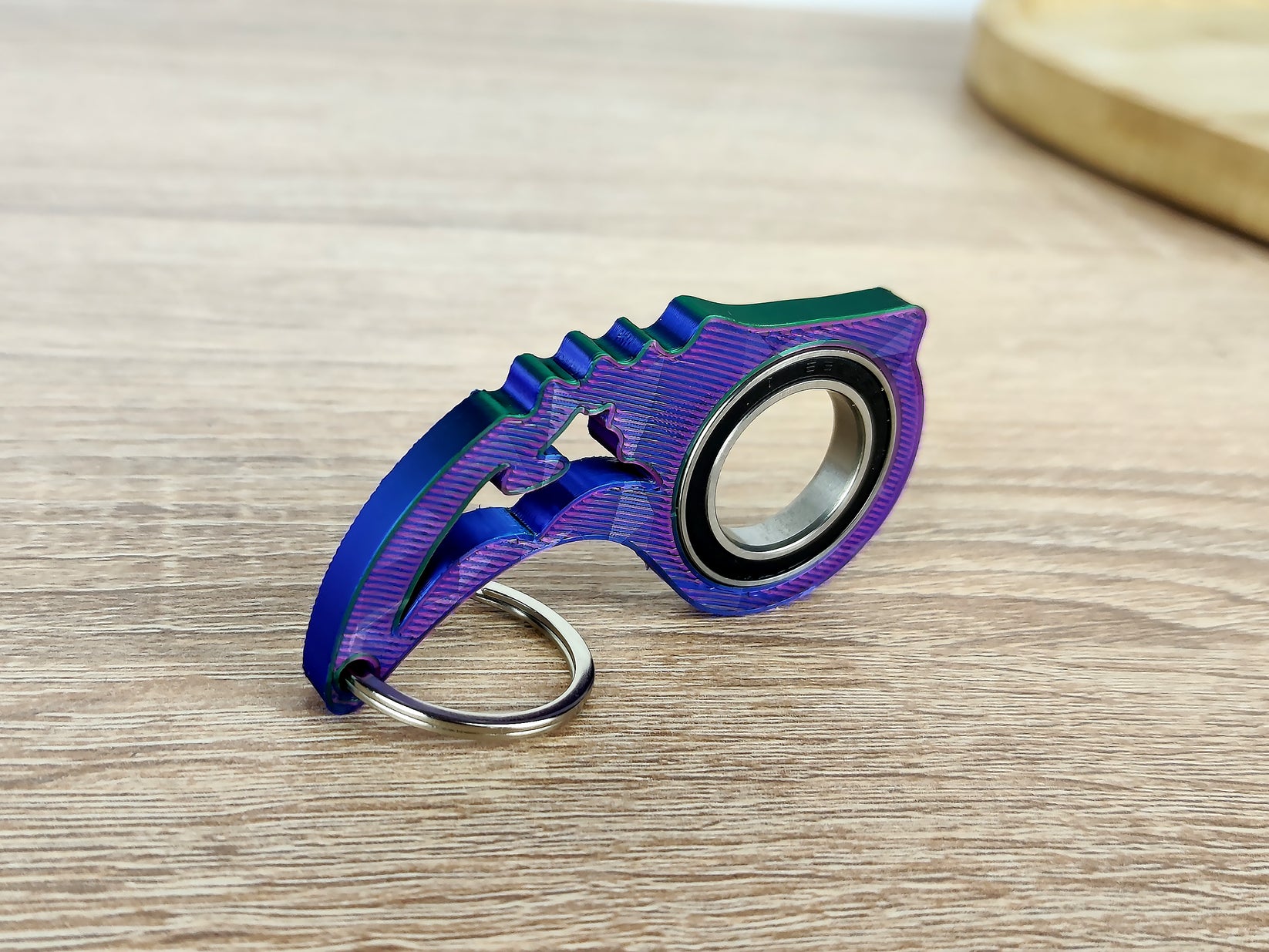 Keyrambit - Keychain Spiner Stress Relief Toy, Movement Fidget Toy ...